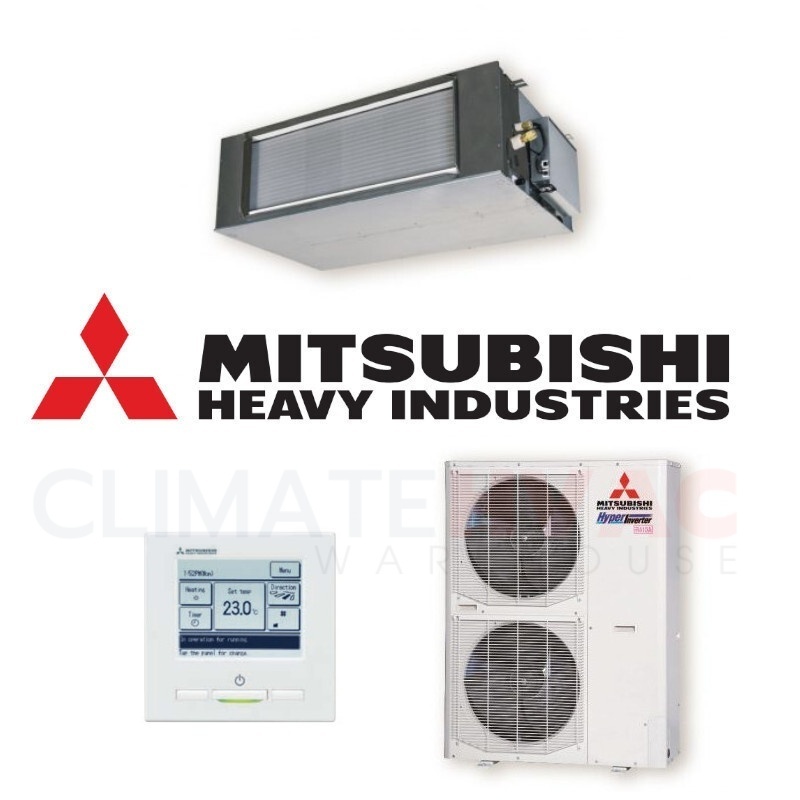 Mitsubishi Heavy Industries FDUA125VSXVF-RC-EX3 12.5 kW Ducted System ...