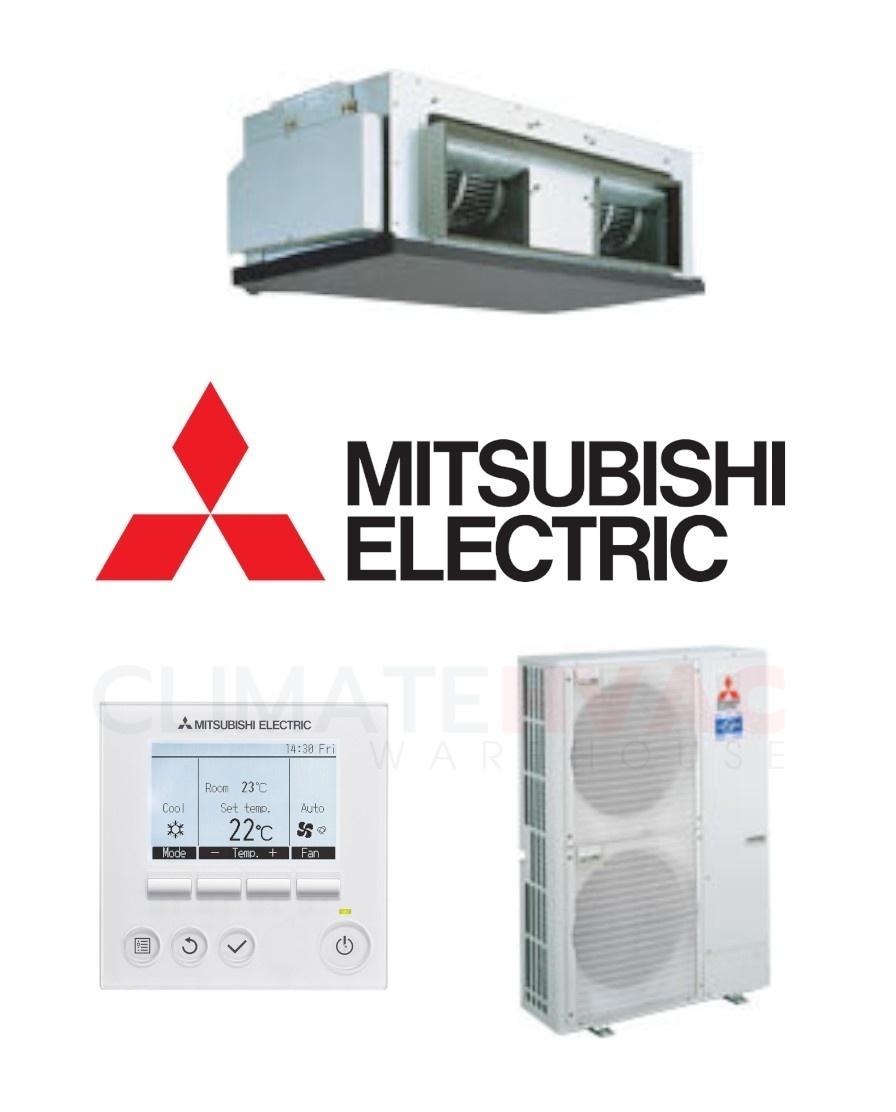 Mitsubishi Electric Pea M100gaa 10 0 Kw 1 Phase Ducted Air Conditioner